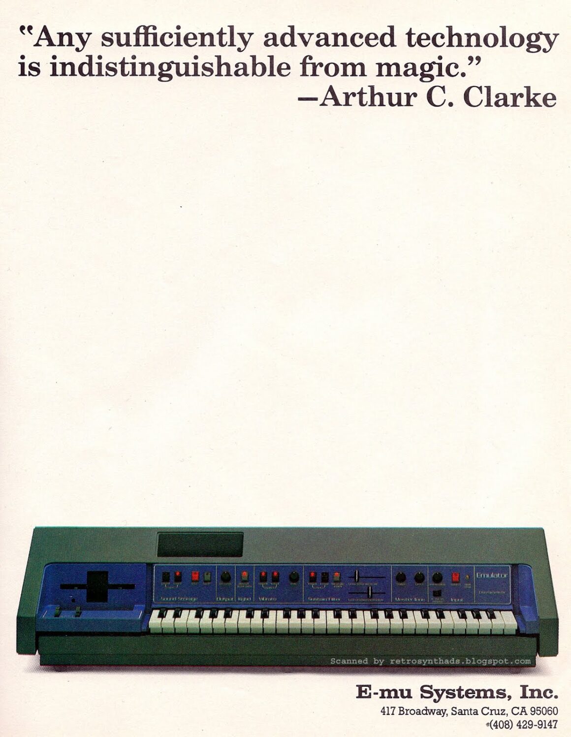 Mad Men: Synth Magazine Advertising – Electronic Sound